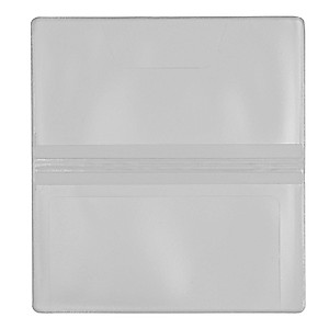 Grey Vinyl Checkbook Cover, Top Tear Personal Vinyl Checkbook Cover