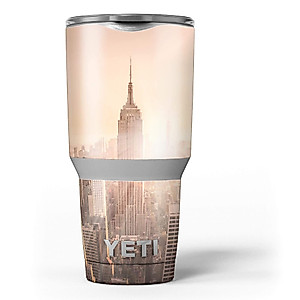 Design Skinz Sunny Blur Empire State - Skin Decal Vinyl Wrap Kit Compatible with The Yeti Rambler Cooler Tumbler Cups