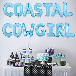 Wonmelody Cowgirl Bachelorette Decoration Coastal Cowgirl Balloon Banner Bachelorette Decor for Bridal Shower Coastal Theme Wedding Bachelorette Engagement Party