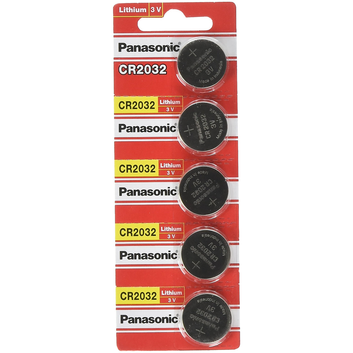 (4pcs Plus ONE Free Battery) PANASONIC Cr2032 3v Lithium Coin Cell Battery for Misfit Shine Sh0az Personal Physical Activity Monitor by A World of Deals