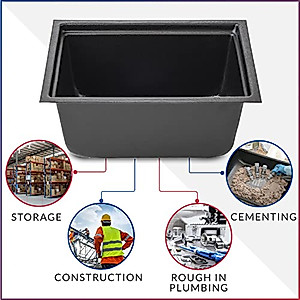 American Built Pro Utility Tub Box 13"X9"X6" ID - Pack of 6