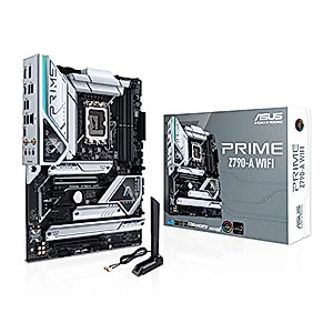 ASUS Prime Z790-A WiFi 6E LGA 1700(Intel®13th&12th) ATX Motherboard (16+1 DrMOS, PCIe 5.0,DDR5,4X M.2 Slots,2.5 Gb LAN,USB 3.2 Gen 2 Front Panel Type-C, Thunderbolt™ 4/USB4, DP)