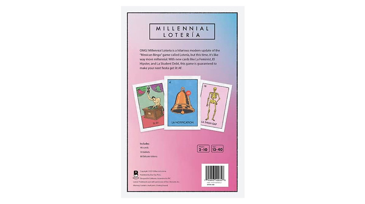 Millennial Loteria Game: Fun Family Bingo for Millennials