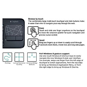Logitech Wireless Touch Keyboard K400 with Built-In Multi-Touch Touchpad