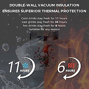 LB LEOBON 40 ounce insulated cup with handle, double-layer vacuum stainless steel material, equipped with straw, can keep warm or maintain cold drinks Gnome Love Bouquet P Fragrant taro purple