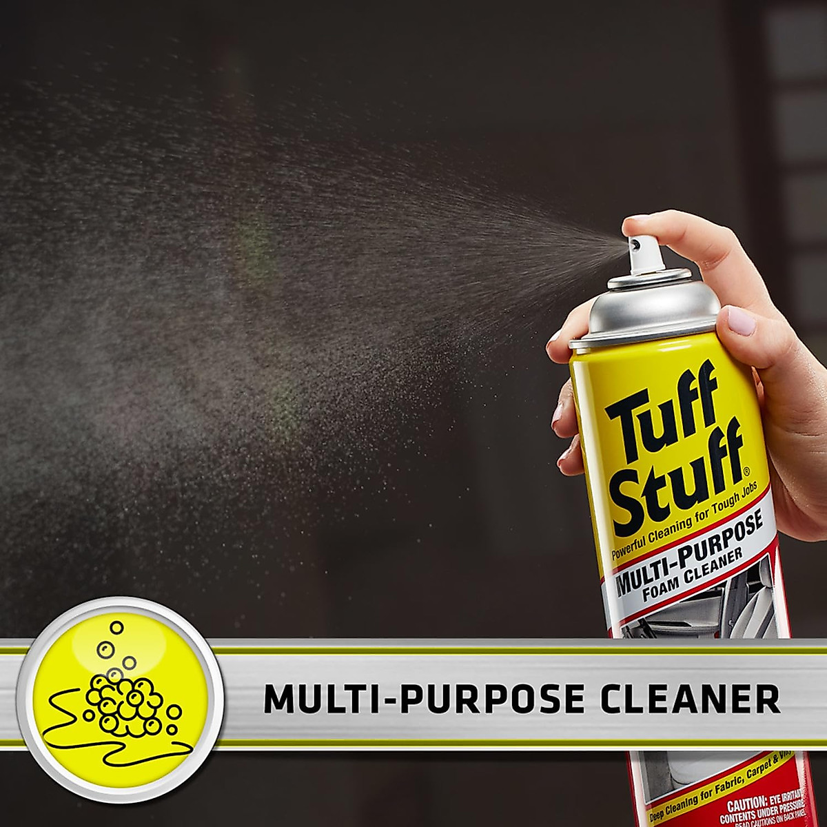 Tuff Stuff Multi-Purpose Foam Cleaner, Use on Car Interior, Furniture, Carpet, 22 Oz Each