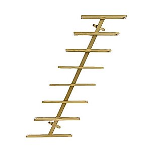 LiPengTaoHome Wine Holder Wine Rack Wall Mounted Wall Wine Rack Wall-Mounted Wine Racks Metal Wine Bottle Holder Bar Decor Multi-Layer Wine Storage Rack (Color : Gold, Size : 27879cm)