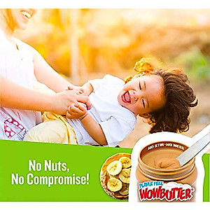 Peanut Free Tree Nut Free Natural No Stir Spread – WOWBUTTER – Award Winning Vegan Plant Protein Food made with Non-GMO verified Whole Soy – (Creamy, 1.1 Pound (Pack of 6))