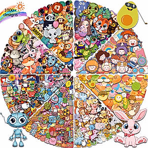 Aresvns Children's Temporary Tattoos Value Pack,1000+ pcs Cute fake tattoos for boys and girls,Kids Party Supplies Gifts Waterproof Non-toxic and Easy to Remove