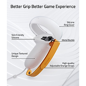 Syntech Charging Link Cable 16FT with Touch Controller Grips Cover Compatible with Oculus Quest 2