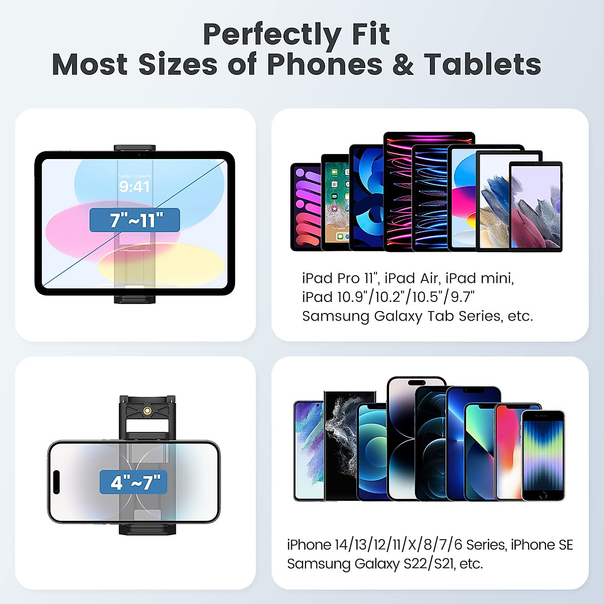 MoKo 60" Camera Tripod for Canon Nikon, Lightweight Aluminum DSLR Camera Stand Holder with Carrying Bag, Universal Phone Tablet Mount and Wireless Remote, Max Load 6.61 lbs, Black