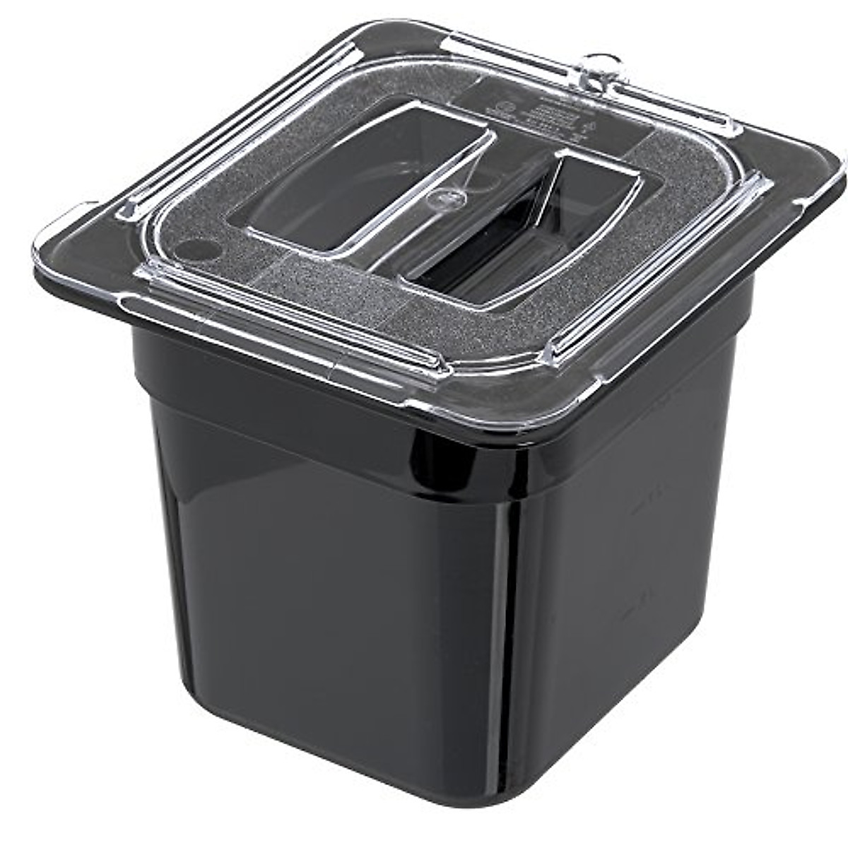 Carlisle FoodService Products 10310U07 StorPlus Sixth Size Polycarbonate Universal Handled Food Pan Lid, Clear