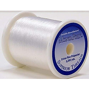 Superior Threads Monopoly Invisible Polyester Thread, 0, Clear