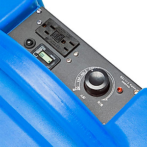 BlueDri BD-AS-550-BL Negative Machine Airbourne Cleaner HEPA Scrubber Water Damage Restoration Equipment Air Purifier, Blue