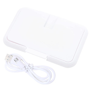 Warmer USB Wet Tissue Heating Box Diaper Wipe Warmer Dispenser Household Heating Machine, 15X12 cm