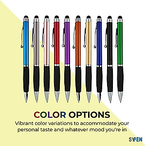 Personalized Pens With your Custom Logo or Text-300 Pack Bulk-for Businesses, Parties, and Events, 2 in 1 Ballpoint Pen & Capacitive Stylus forTouchscreen Devices, Rose Gold Barrel, Black Ink