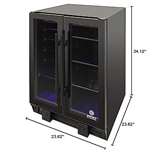 Vinotemp EL-BWC102-02 Touch Screen Beverage Wine Cooler, Black