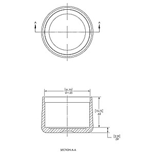 SBDs FCR-20 Caplugs (Pack of 10) LDPE Finishing Caps for Round Tubing 1.25” OD, 62” Depth - Heavy Wall Construction for Furniture, Lawn, Appliances, Fitness Equipment n Thread Protection Made in USA