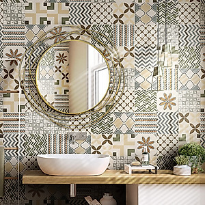 ironsmithn Wall Mirror Mounted Round Decorative Mirrors Circle for Bathroom Vanity, Living Room or Bedroom 26.8” x26.8” (Gold)