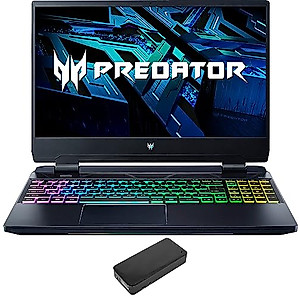 acer Predator Helios 300 Gaming & Entertainment Laptop (Intel i7-12700H 14-Core, 32GB DDR5 4800MHz RAM, 2x512GB PCIe SSD (1TB), GeForce RTX 3060, 15.6" 165 Hz Win 11 Home) with DV4K Dock