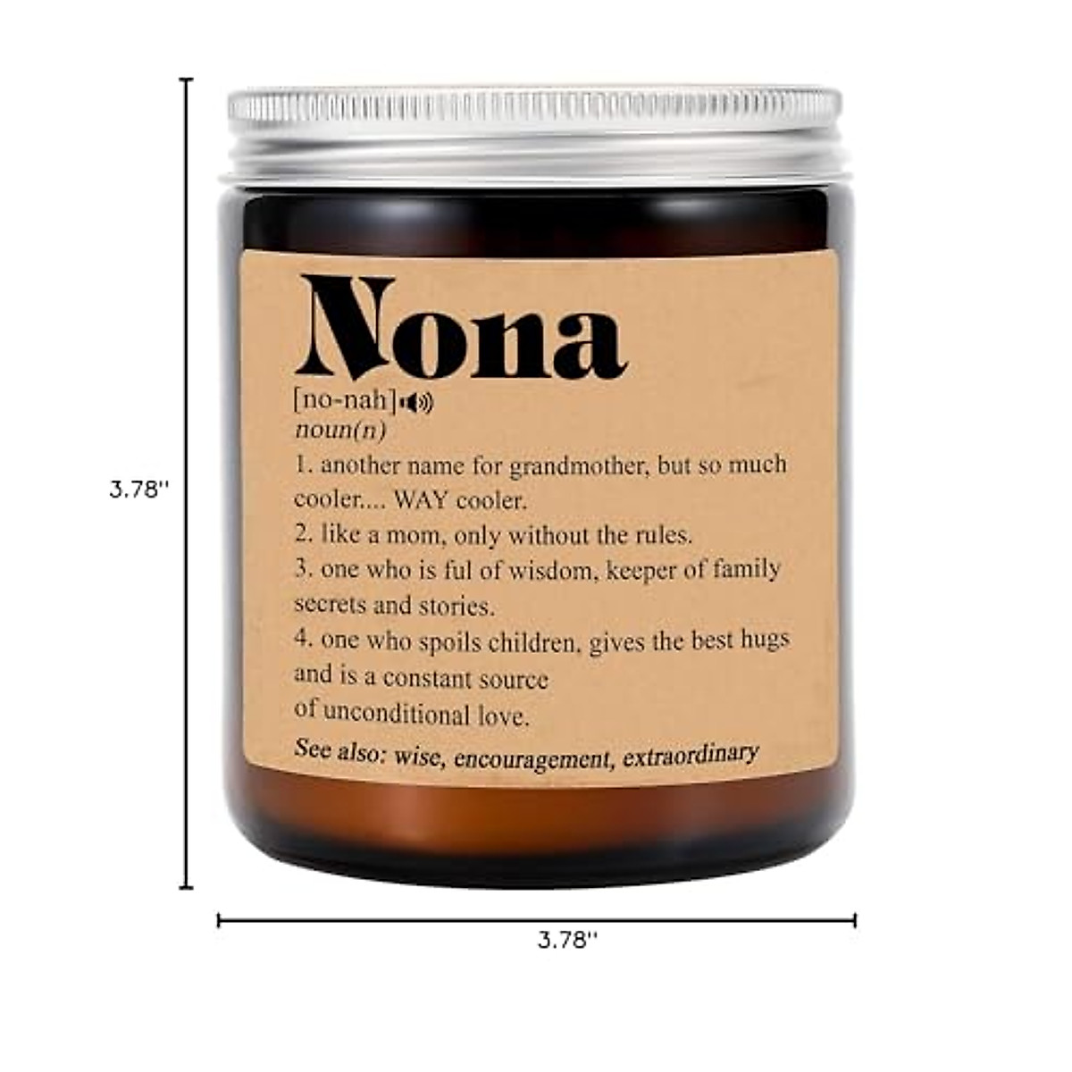 Nona Definition Candle - Nona Gift - Nona Candle - Best Nona Ever Candle
