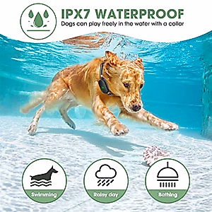 Dog Shock Collar - Electric Dog Training Collar with Remote 1600FT, Rechargeable E-Collar Waterproof Collars with 3 Training Modes, Security Lock for All Breeds, Sizes