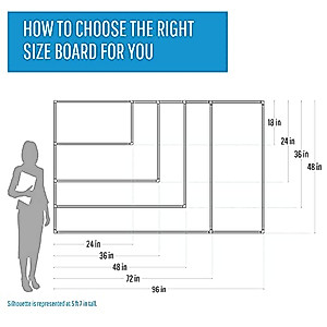 MasterVision Magnetic Dry Erase Monthly Calendar Planner Push Pin Corkboard Combo with Marker Tray, 24" x 36", Gray Plastic Frame, White, MB0707186P