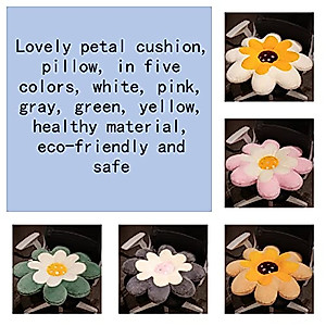 Baiyuruodie Flower Pillow Cute Pillow Cushion Office Home Pillow Best Gift (40cm, Green)