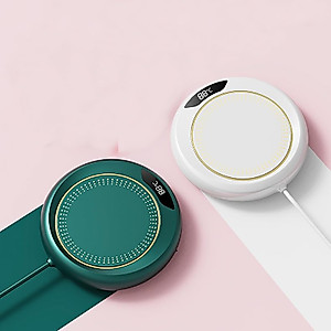 Beverage Warmer for Coffee Tea, Food Warmer, Food Beverage Warmer Warming Trays Fast Heating High Temperature Smart Electric Warmer, Water, Milk, Pizza for Buffets Party Daily Life White