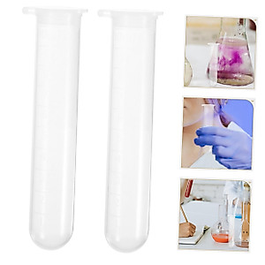 ULDIGI 60pcs Bead Bottle Embroidery Case Storage Case Organizer Felting Storage Pin Storage Sewing Tubes Holder Transparent Plastic