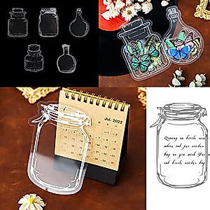 40 Pcs Flower Bookmarks Pressed Flower Bookmark Dried Flower Bookmarks DIY Bookmarks Clear Drift Bottle Bookmark for Woman