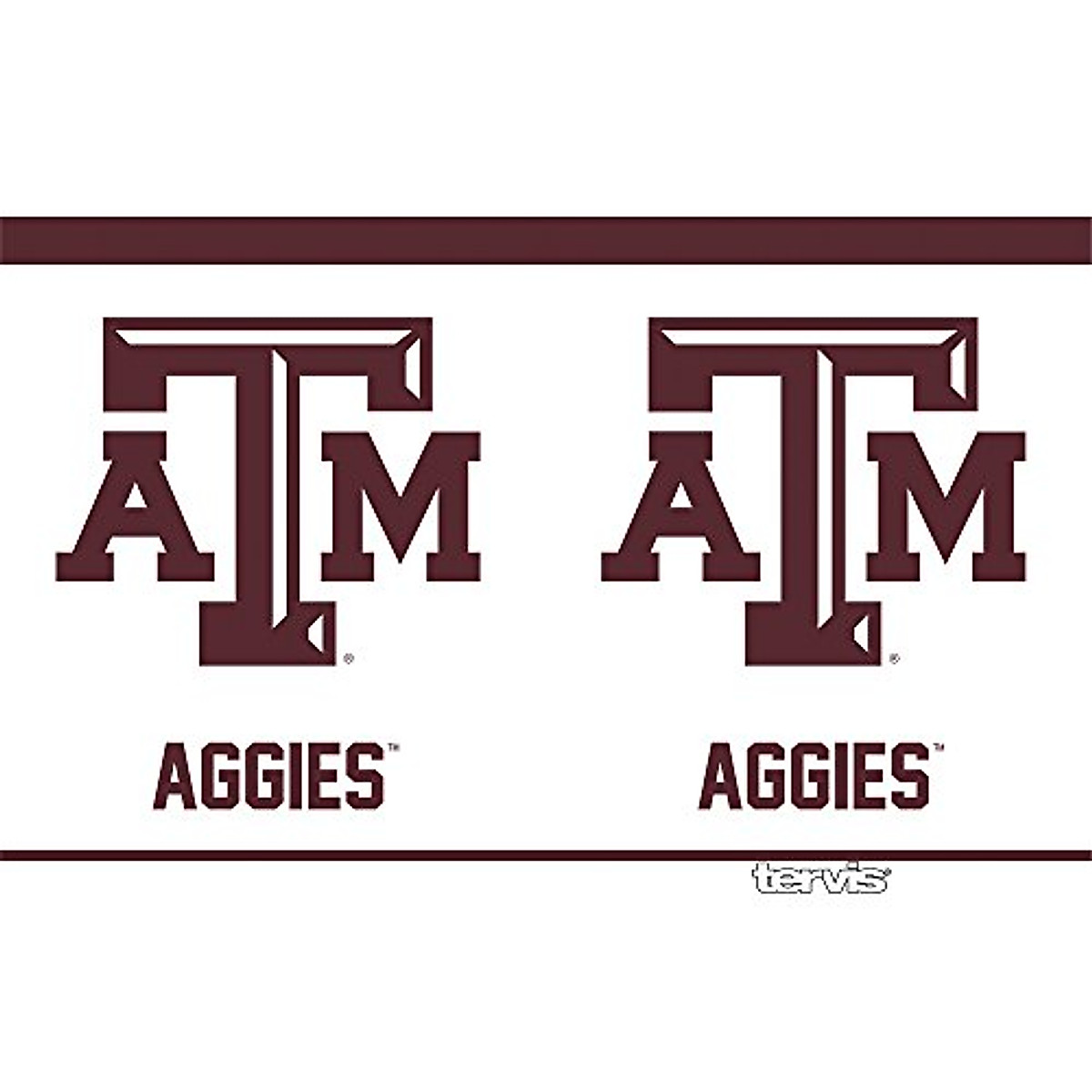 Tervis Triple Walled Texas A&M University Aggies Insulated Tumbler Cup Keeps Drinks Cold & Hot, 20oz - Stainless Steel, Tradition