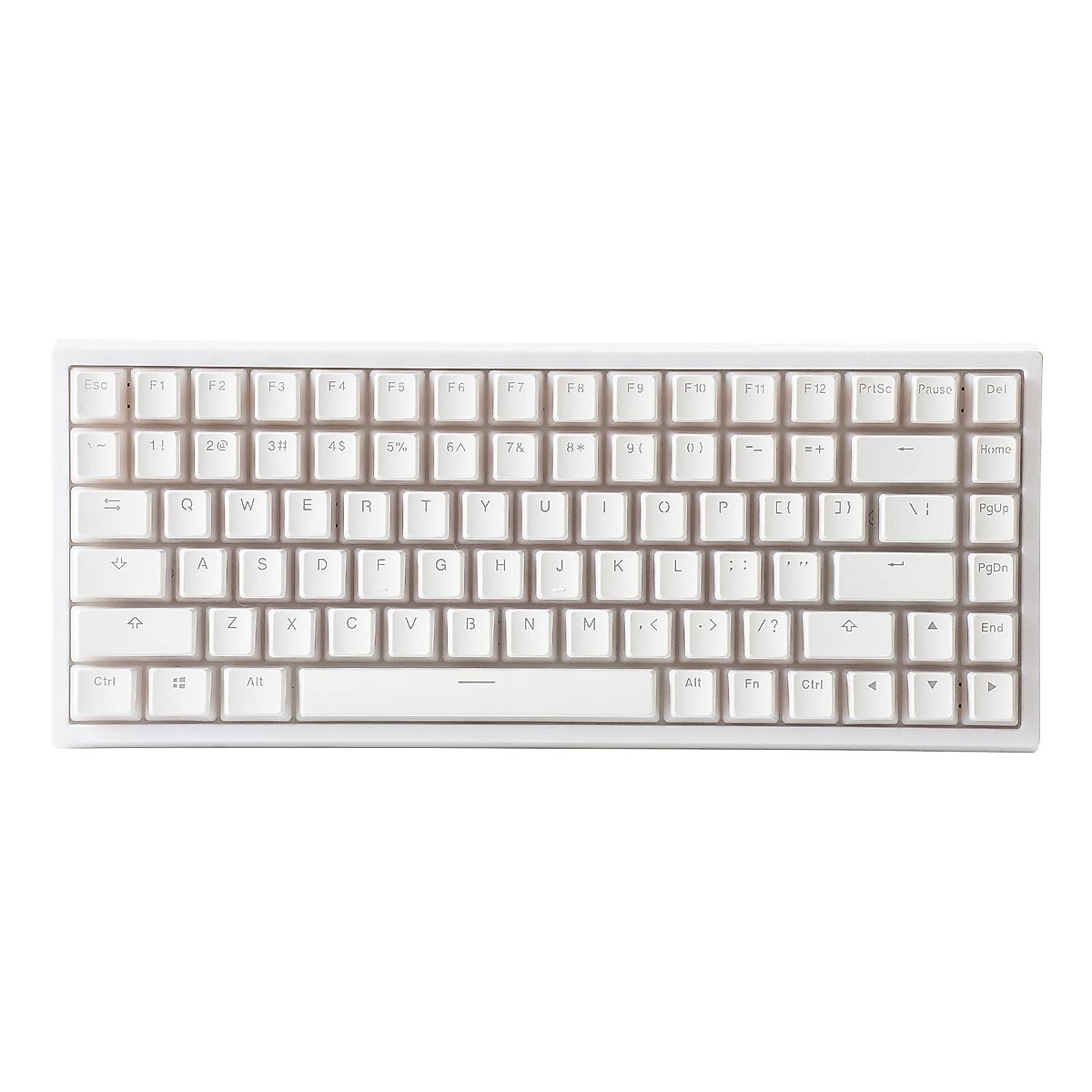 YUNZII KC84 84 Keys Hot Swappable Wired Mechanical Keyboard with PBT Dye-subbed Keycaps, Programmable, RGB,NKRO,Type-C Cable for Win/Mac/Gaming/Typist (Gateron Yellow Switch, Pudding)