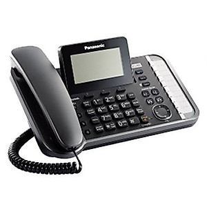 Panasonic KX-TG9582B + 1 KX-TGA950B 2-Line DECT 6.0 System 3-Way Conferencing Talking Caller ID Noise Reduction Corded/Cordless Combination Telephone