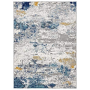 LUXE WEAVERS Victoria Collection Multi 6x9 Abstract Area Rug