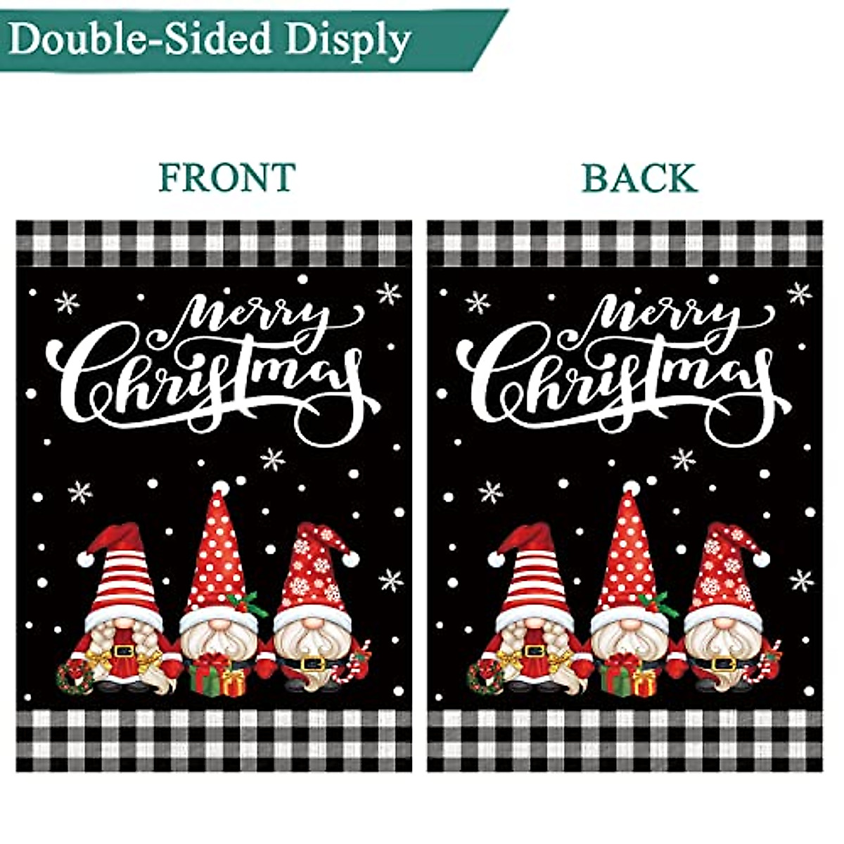 Set of 10 Gnome Seasonal Garden Flags,Double Sided 12 x 18 Inch Yard Flags,small garden flags for outside, Christmas Spring Seasonal Flags for Outdoor,Holiday Garden Flags for All Seasons