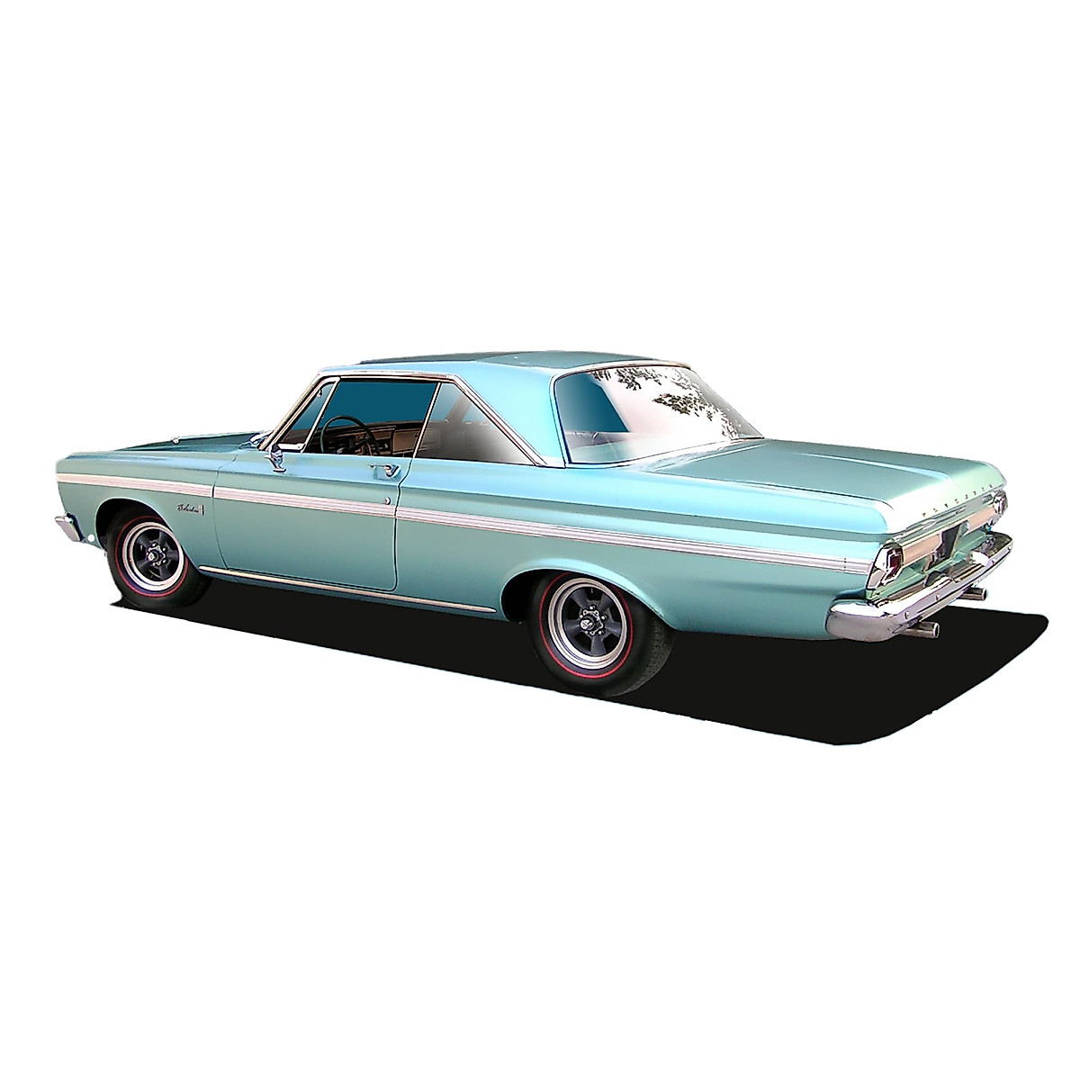 AMT - 1964 Plymouth Belvedere (w/Straight 6 Engine) 2T, 1:25 (AMT1188M), White