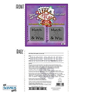 My Scratch Offs 5 Cards Adult Scratch Off Lotto Fake High Roller Lottery Tickets for Pregnancy Announcement