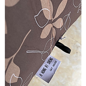 Cat House Outdoor Cat House Outdoor Houses for Feral Cats Dogs Cat Houses for Outdoor Cats Dog Cat Outdoor Indoor Waterproof House (Medium, Brown Support Rod)