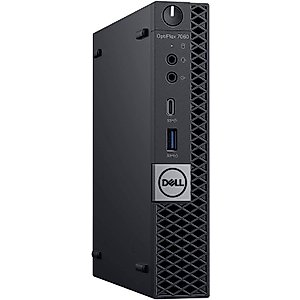 Dell Optiplex 7060 Micro MFF Desktop PC Intel i7-8700T 6-Cores 2.40GHz 32GB DDR4 128GB M.2 NVMe SSD(Boot)+1TB SSD, WiFi BT HDMI, Windows 10 Pro ¦ (Renewed)
