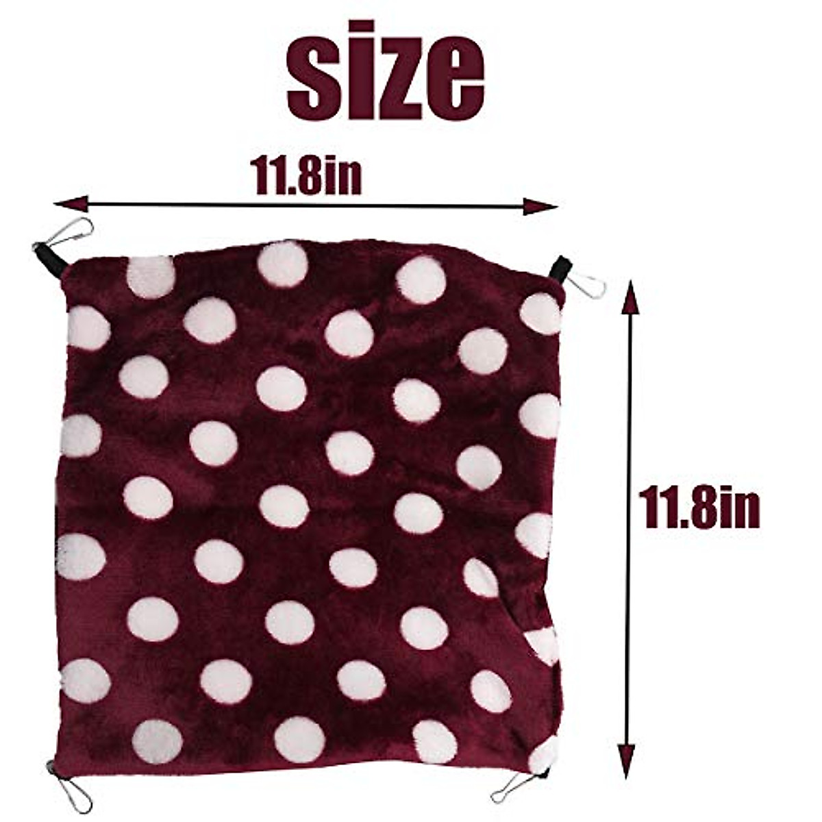 LEFTSTARER Rat Ferret Sugar Glider Cage Hammock Bedding Small Pet Cage Accessories Toy Triple-Layer Hammock Bedding for Hamster Guinea Pig Sugar Glider Rat Ferret Chinchilla Playing Sleeping(Grey)