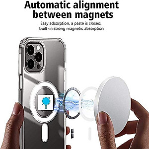 Mag Safe Case Magnet Sticker XZC 2Pcs Strong Magnetic Wireless Charging Magnet Mag Safe Sticker Magnet Circle for iPhone 12 Pro Max 12 Mini 11 Xs Xr 8 Mobile Phone Case