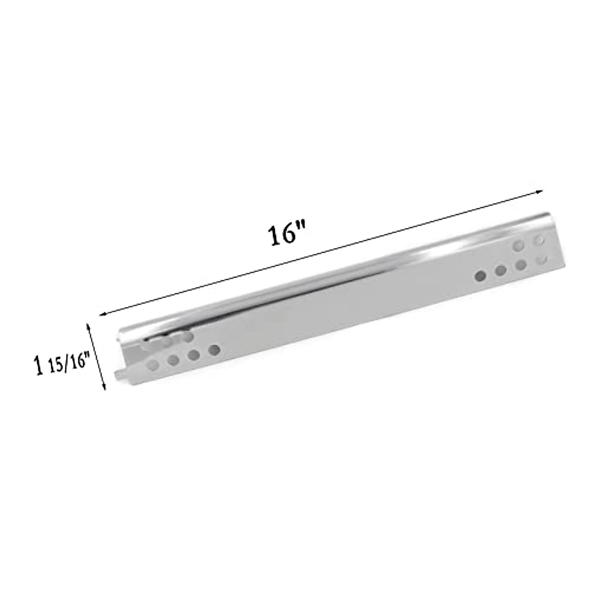 Shengyongh SS46346015 (4-Pack) Stainless Steel Burner and Heat Plate Replacement Part for Charbroil 463446015, 463447018, Charbroil Convectional 463446017 Gas Grill Models