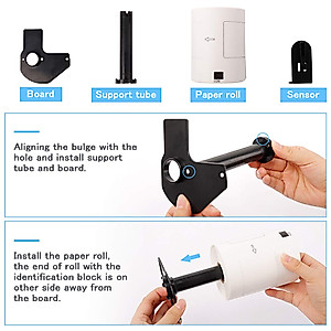 Label KINGDOM Replace for DK-1241 Die-Cut 4" x 6" Large Shipping Paper Label (102 mm x 151 mm) 200/ Roll DK Adress Labels for Brother QL-1100 (6 Roll + 1 Detachable Frame)
