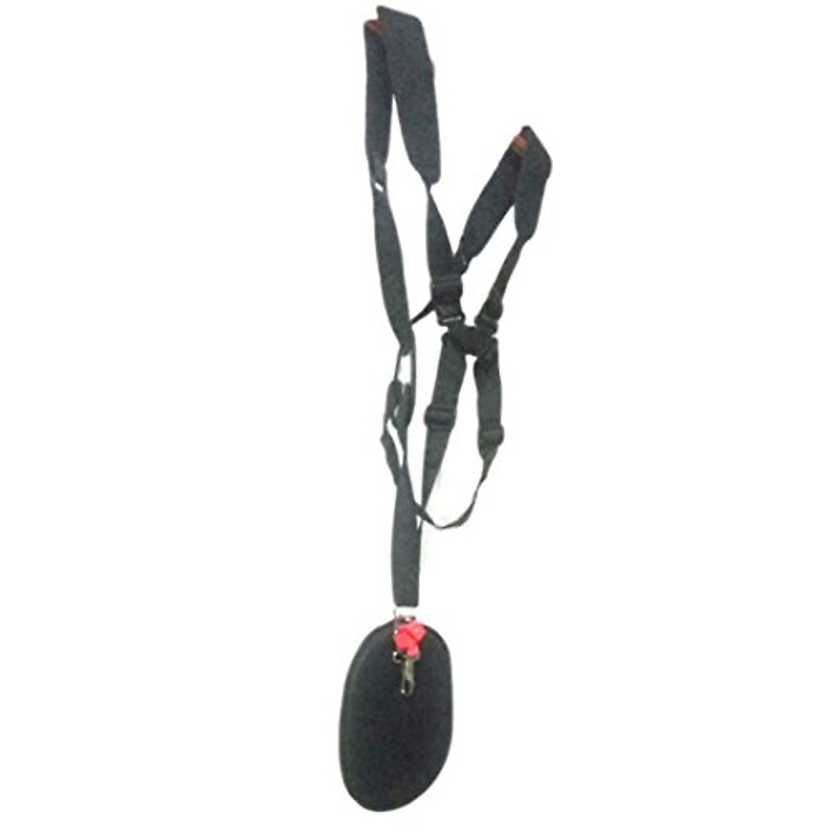 Weed Eater Strap - Grass String Trimmer Attachments Weed Wacker Whacker Harness Shoulder Strap - Adjustable Weed Trimmer Brushcutter Double Shoulder Pad Strap for Carry Hook Garden Lawn Mower, Black