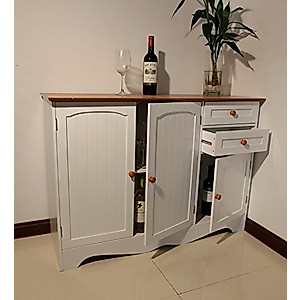 Homecharm-Intl 43.3x15.8x30.7-Inch Storage Cabinet,White(HC-001)