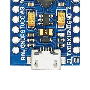 Ardest Pro Micro for Arduino Leonardo Chromebook Deployments ATmega32U4 5V/16MHz Module Board with 2 Row pin Header Replace ATmega328 Arduino Pro Mini(Pack of 5)