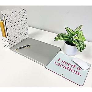 Kate Spade New York Letter Size File Folder and Magazine Holder, Black and White Desk Organizer for School/Office, Black Spade Dot
