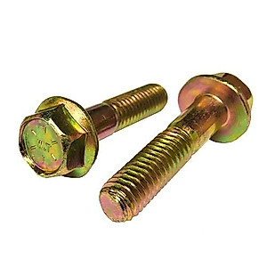 (6) 5/16-18x1-3/4 Grade 8 Hex Flange Bolts Frame Cap Screws Zinc Yellow