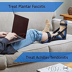 RCAI Plantar Fasciitis Night Splint | Medical Grade Brace For Plantar Fasciitis Relief, Ultra-Comfortable Plush Liner Wicks Away Moisture, Extra Small Size Fits Foot Lengths up to 7-3/4”, Unisex, Made In The USA